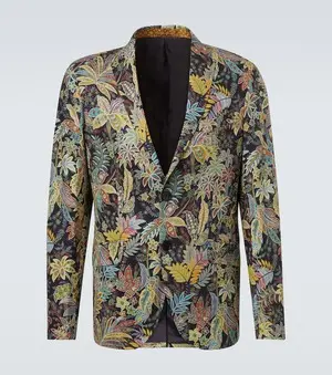 Etro Roma Printed Wool-blend Blazer