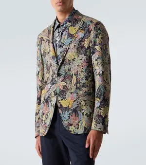 Etro Roma Printed Wool-blend Blazer