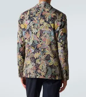 Etro Roma Printed Wool-blend Blazer