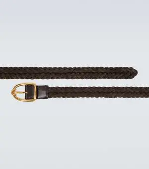 TOM FORD Braided Suede Belt