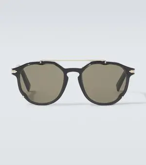 Dior Diorsuit Ri Round Sunglasses - Black
