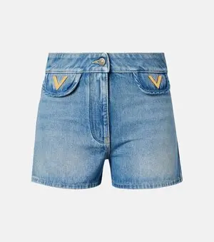 Valentino Garavani Denim Shorts For Women