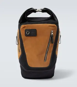 Loewe Flex Canvas And Suede Backpack - Black