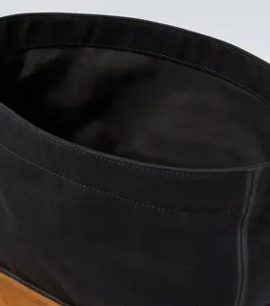 Loewe Flex Canvas And Suede Backpack - Black