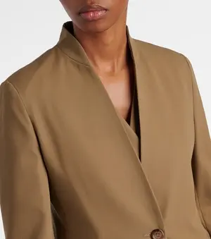 Max Mara Segnale Cotton Twill Blazer - Brown