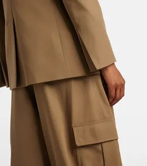 Max Mara Segnale Cotton Twill Blazer - Brown