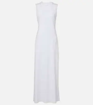 LESET Margo Cotton Maxi Dress - White