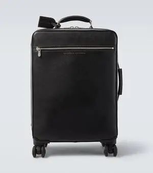 Brunello Cucinelli Leather Carry-on Suitcase - Black