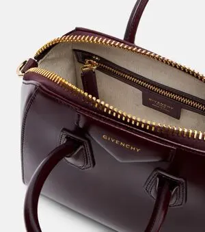 Givenchy Antigona Mini Leather Tote - Burgundy