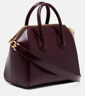 Givenchy Antigona Mini Leather Tote - Burgundy