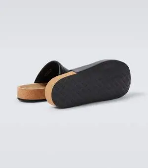 Balenciaga X Scholl Leather Mules - Black