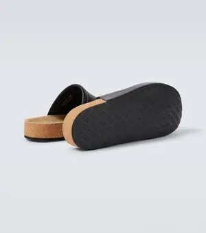 Balenciaga X Scholl Leather Mules - Black