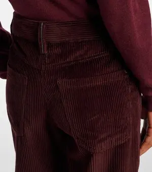 Brunello Cucinelli Corduroy Straight Pants - Brown