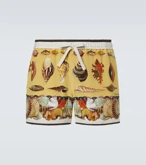 Dolce & Gabbana Printed Silk Shorts - Multicoloured