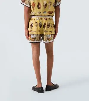 Dolce & Gabbana Printed Silk Shorts