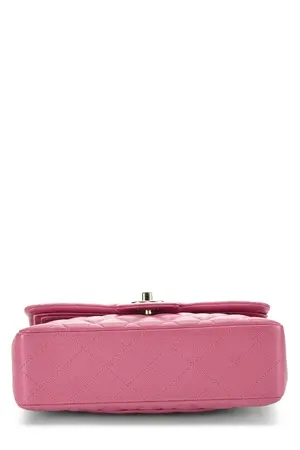 Chanel Quilted Caviar Classic Double Flap Small - Pink