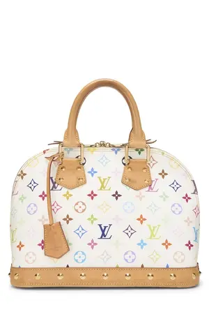 LOUIS VUITTON Takashi Murakami Monogram Multicolore Alma Nm - White
