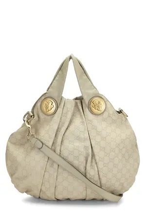 Gucci Guccissima Hysteria Convertible Hobo - Cream