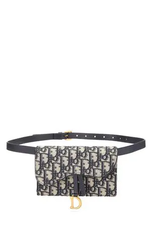 Dior Oblique Jacquard Saddle Belt Pouch