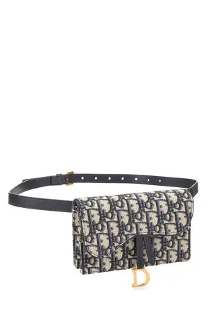 Dior Oblique Jacquard Saddle Belt Pouch
