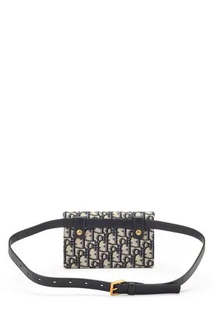 Dior Oblique Jacquard Saddle Belt Pouch
