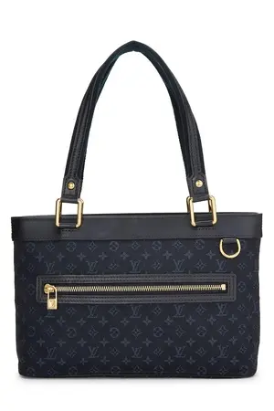 LOUIS VUITTON Monogram Mini Lin Lucille - Navy