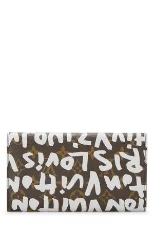 LOUIS VUITTON Stephen Sprouse X Monogram Canvas Porte Monnaie Credit - Grey