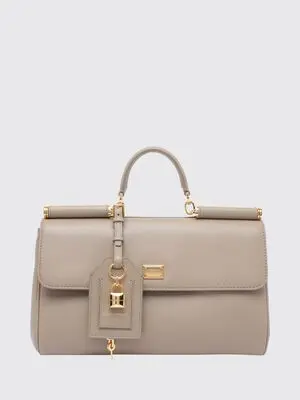 Dolce & Gabbana My Sicily Leather Handbag - Beige