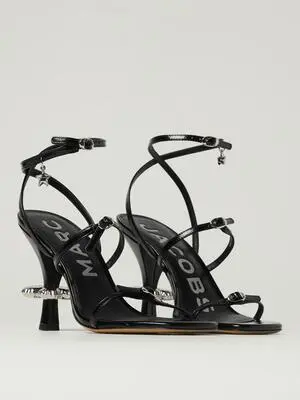 Marc Jacobs Strappy Heeled Sandals With Embellishments - Black