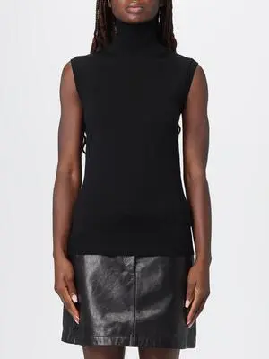 Sportmax Sleeveless High Neck Top - Black