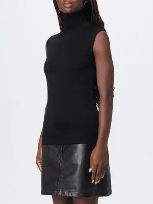Sportmax Sleeveless High Neck Top - Black