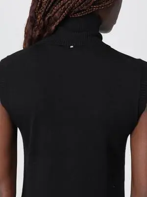Sportmax Sleeveless High Neck Top - Black