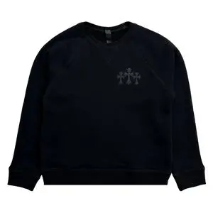 Chrome Hearts 711 Cemetery Cross Crewneck Sweater - Black