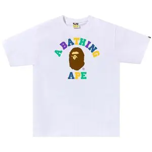 A BATHING APE Colors College T-shirt - White