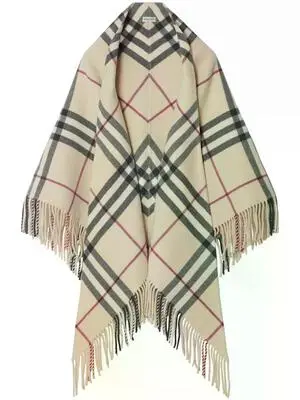 Burberry Vintage-check Wool Cape