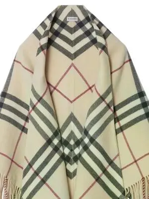 Burberry Vintage-check Wool Cape