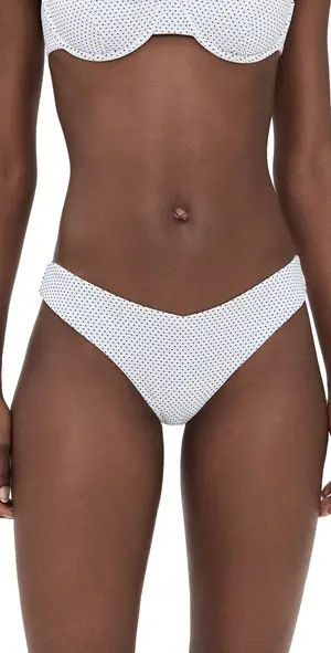 Onia Chiara Bikini Bottoms - White/black