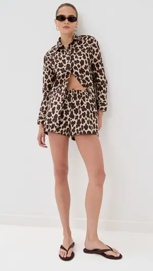 LE BOP Cecillia Boxer Shorts - Leopard
