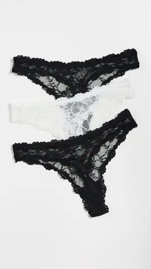 Honeydew Intimates Maria Lace Thong 3 Pack