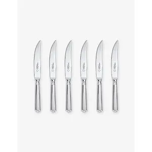ARTHUR PRICE Grecian Set Of Six Silver-plated Stainless-steel Steak Knives - Silver Plated