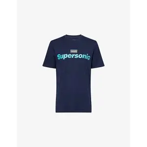 OASIS Supersonic Relaxed-fit Cotton T-shirt - Navy