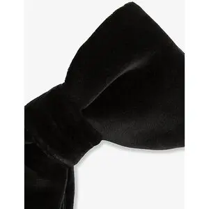 REISS Double-layered Velvet Bow Tie - Black