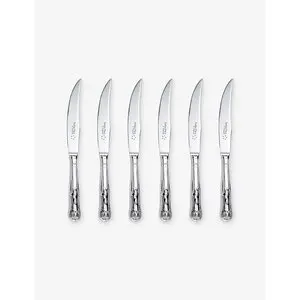 ARTHUR PRICE Kings Set Of Six Silver-plated Stainless-steel Steak Knives - Silver Plated
