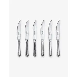 ARTHUR PRICE Dubarry Set Of Six Silver-plated Stainless-steel Steak Knives - Silver Plated