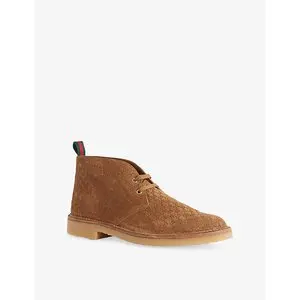 Gucci Moreau Suede Ankle Boots