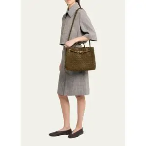 Bottega Veneta Medium Andiamo Tote Bag - Moss