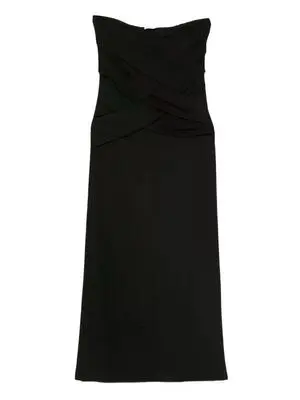 Nanushka Drape-detail Maxi Skirt - Green