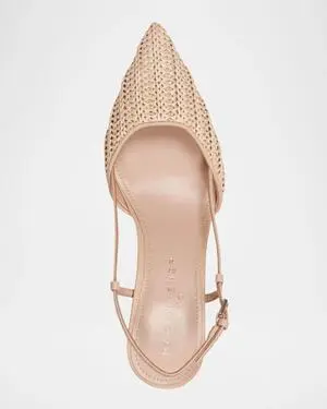 Marc Fisher Flory Leather Slingback Pumps