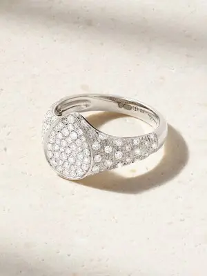 Yvonne Léon Mini Poire 9-karat White Diamond Ring - Gold