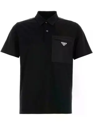 Prada Enamel-triangle Polo Shirt